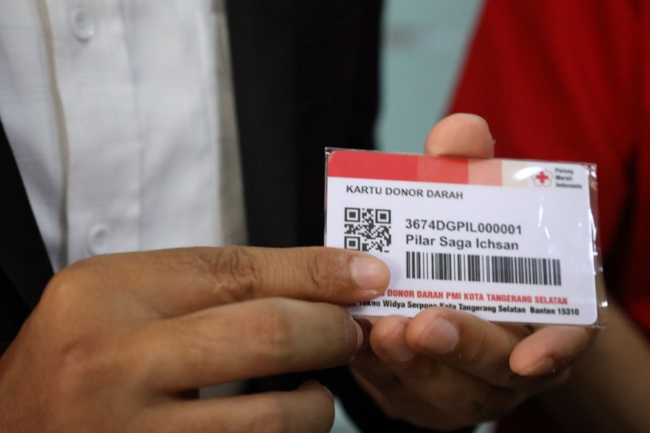 PMI Tangsel Luncurkan Kartu Elektronik Simdondar - Kabarbanten.com